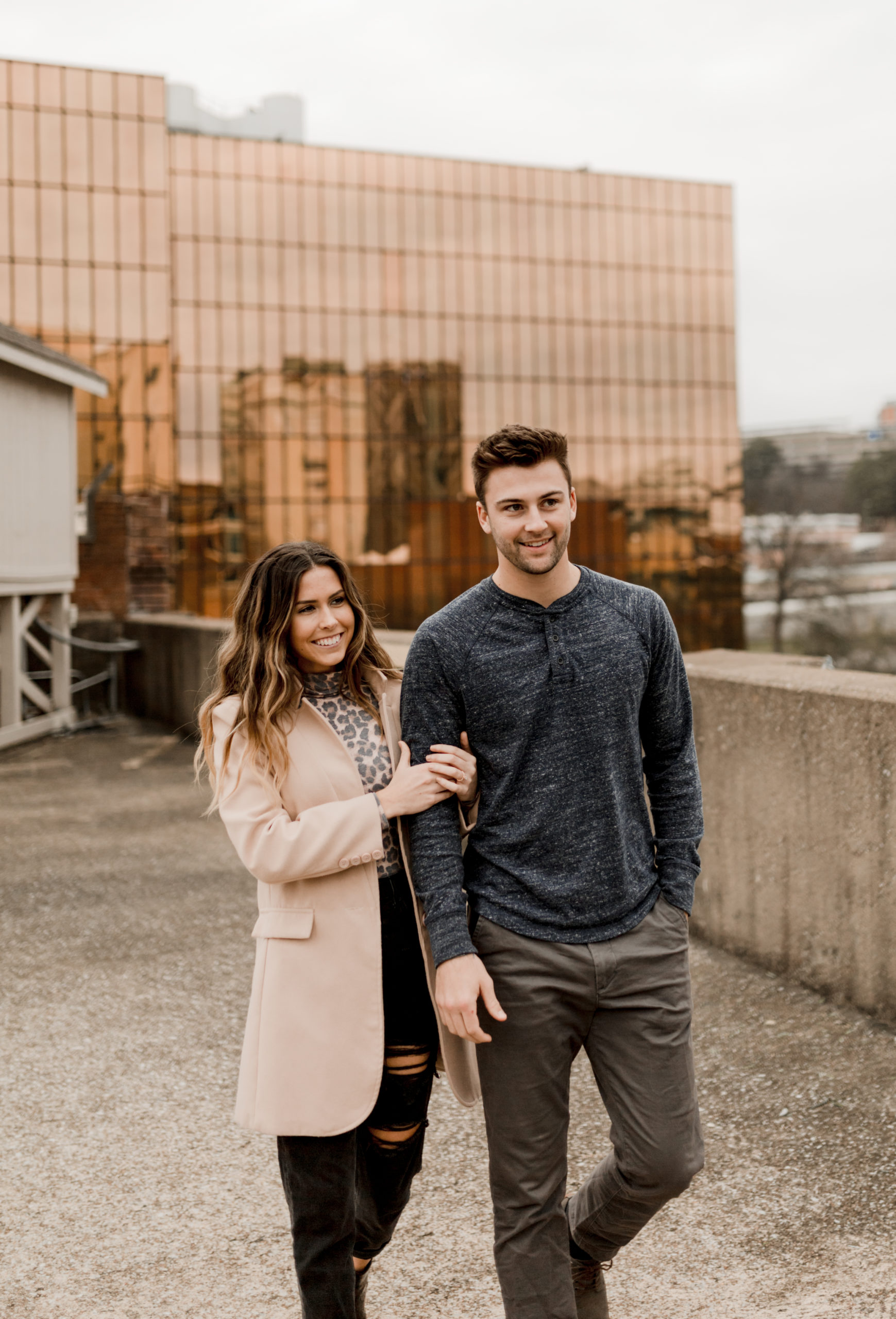 Paige & Ethan - Urban Engagement Session In Downtown Chattanooga ...