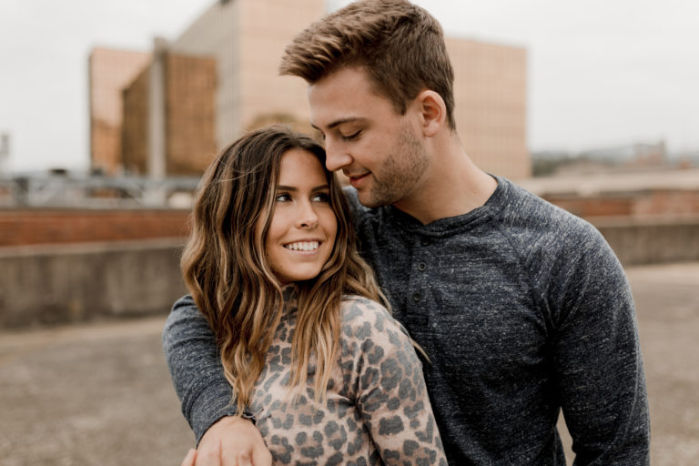 Paige & Ethan - Urban Engagement Session In Downtown Chattanooga ...