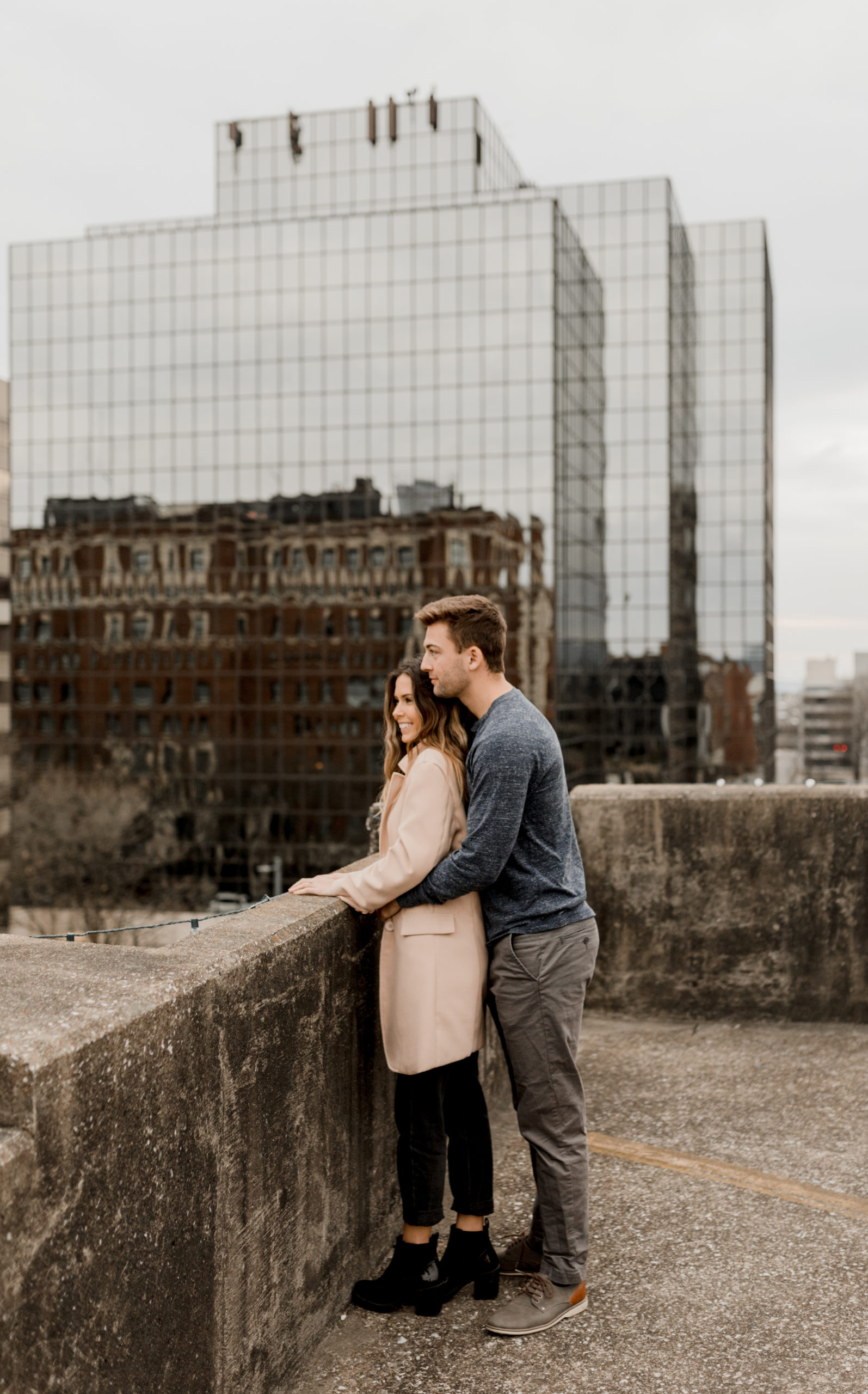 Paige & Ethan - Urban Engagement Session In Downtown Chattanooga ...